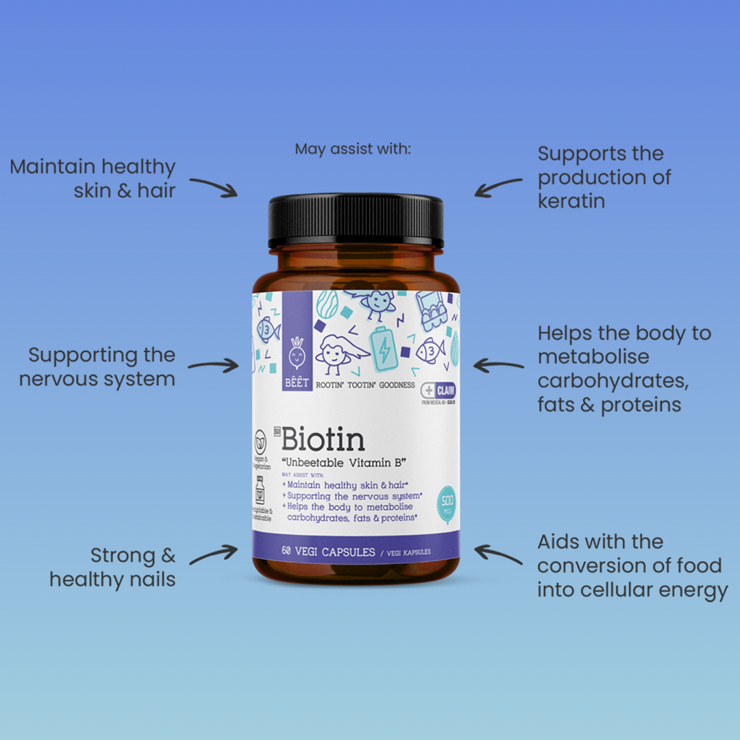 BEET Goodness Biotin 60 Vegi Capsules