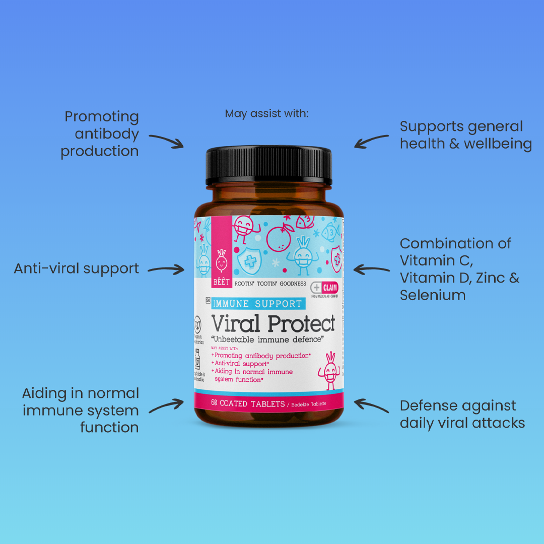 Vit C + Vit D3 + Zinc & Selenium - Viral Protect - 60 Coated Tablets – BEET Goodness