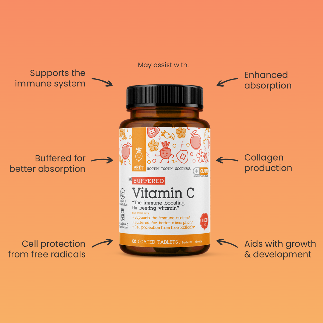 Vitamin C Buffered 60 Coated Tablets – BEET Goodness