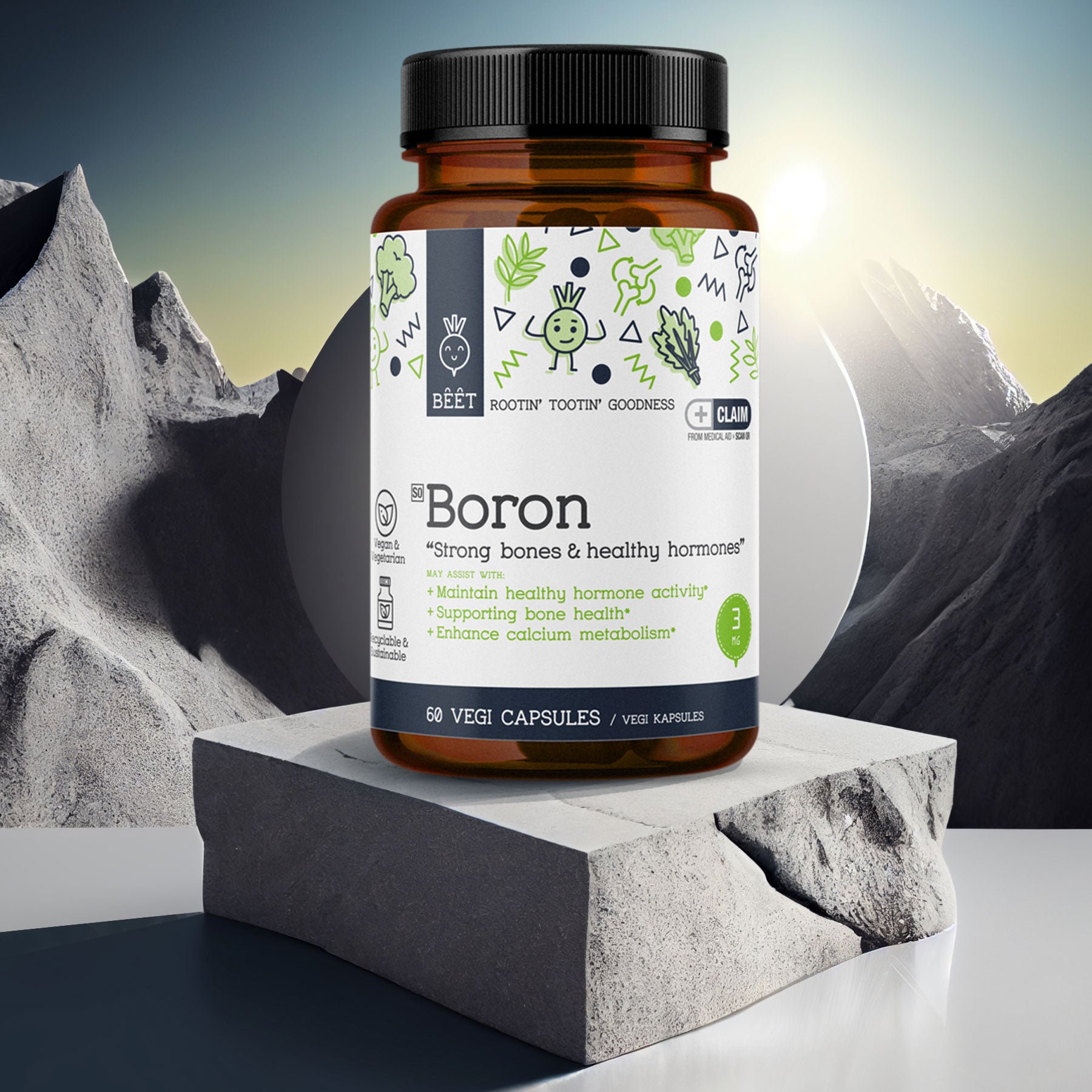 Boron 60 Vegi Capsules – BEET Goodness