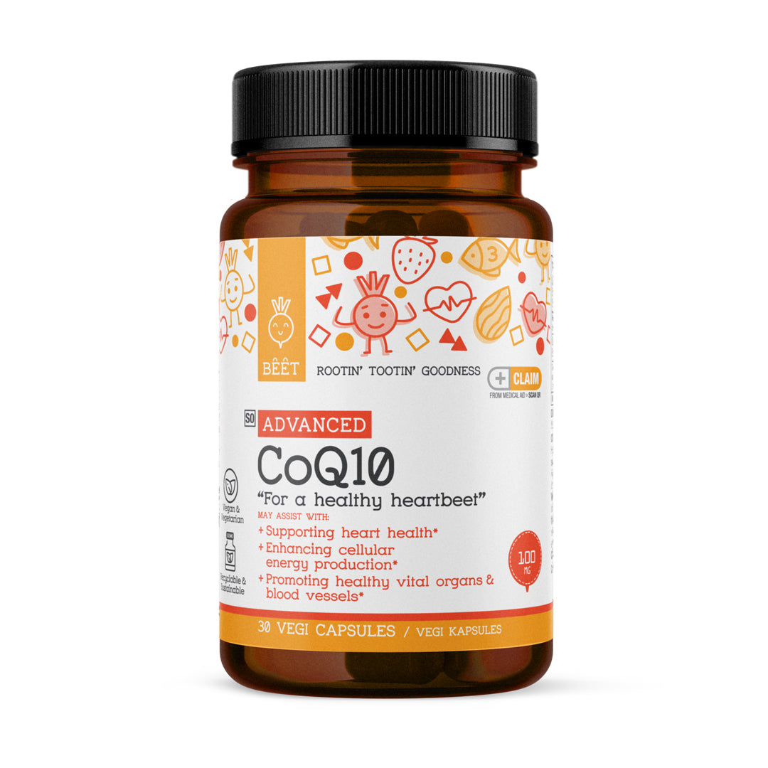 Coenzyme Q10 (CoQ10) Advanced 100mg with Bioperine 5mg 30 Vegi Capsule ...