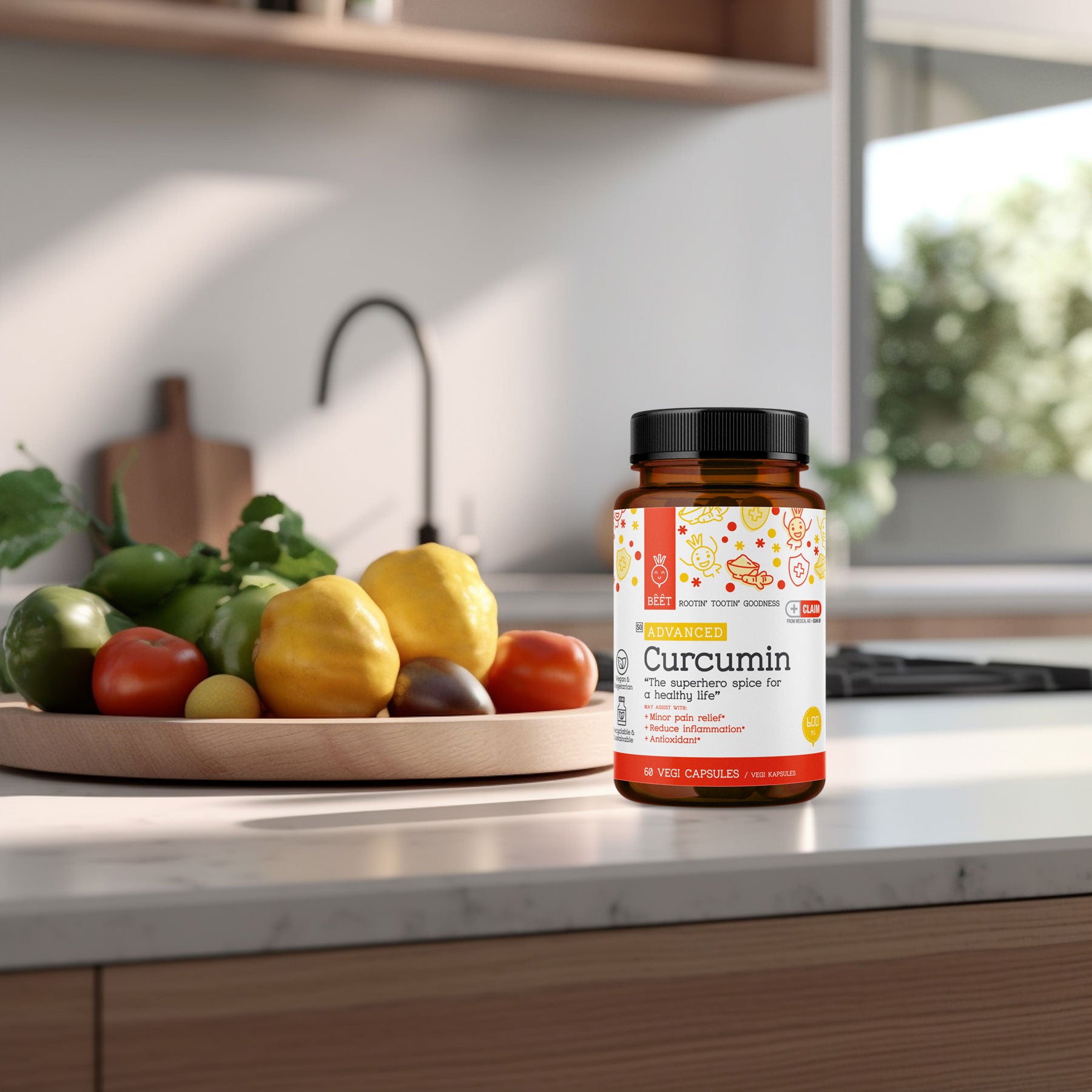 BEET Goodness Curcumin Advanced 60 Vegi Capsules
