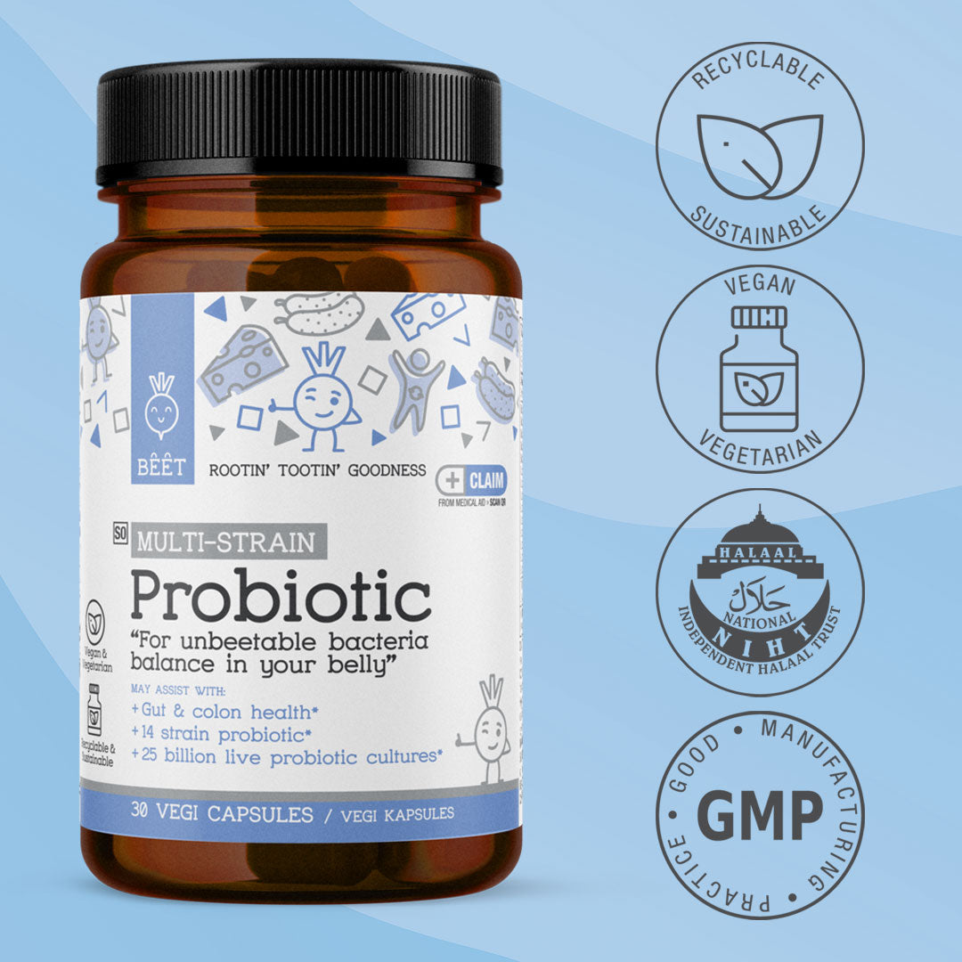 BEET Goodness Multi-Strain Probiotic 30 Vegi Capsules