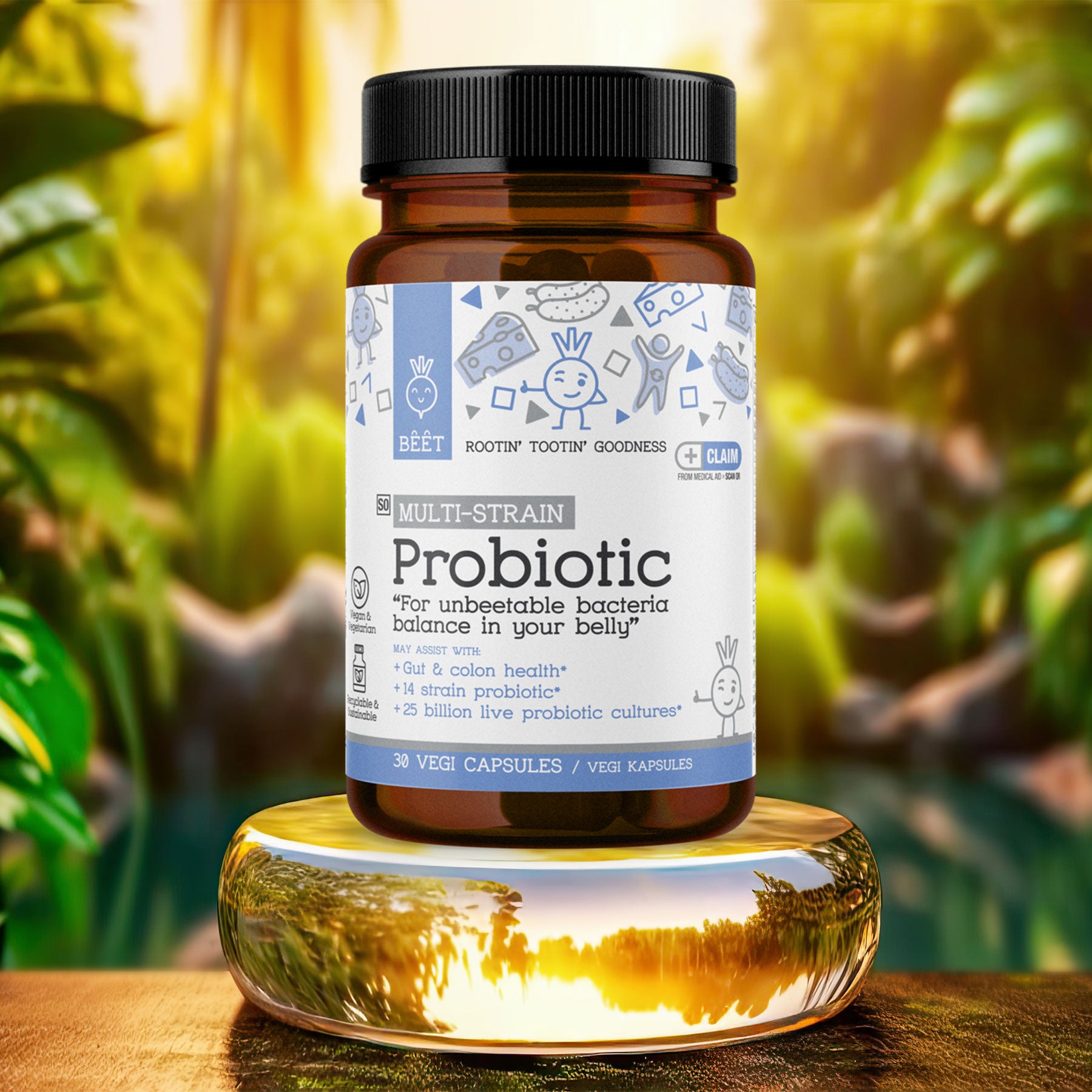 Multi-Strain Probiotic 30 Vegi Capsules – BEET Goodness