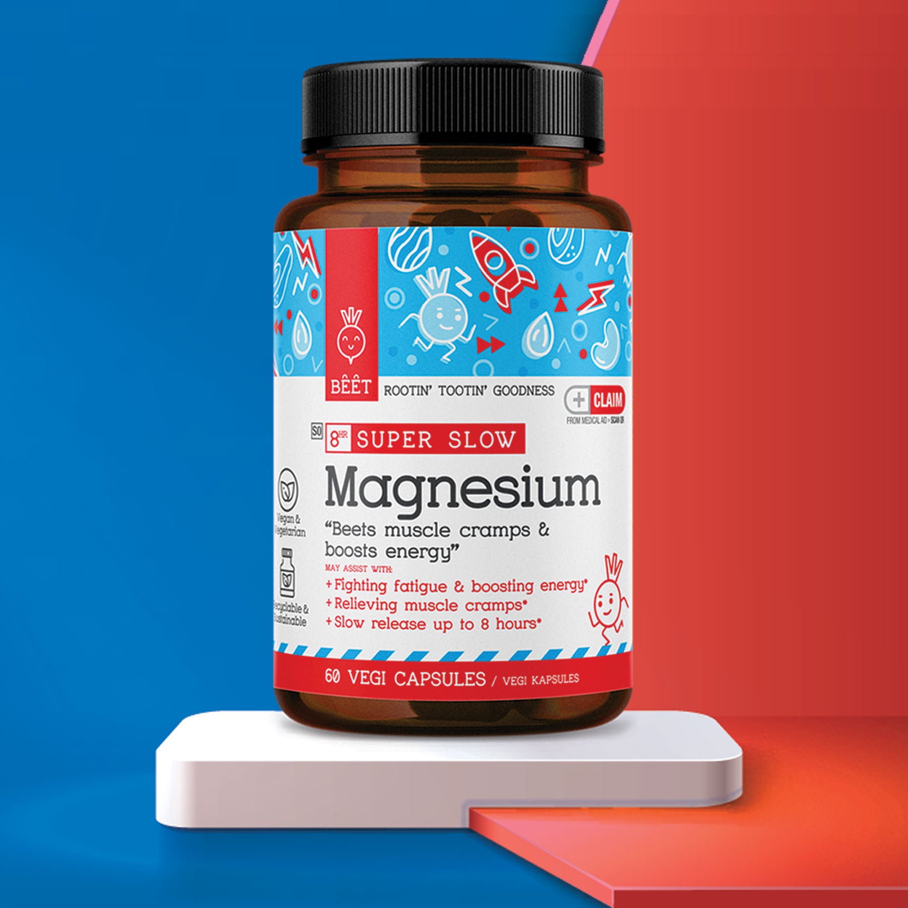 Super Slow Magnesium 8hr Release 60 Vegi Capsules – BEET Goodness