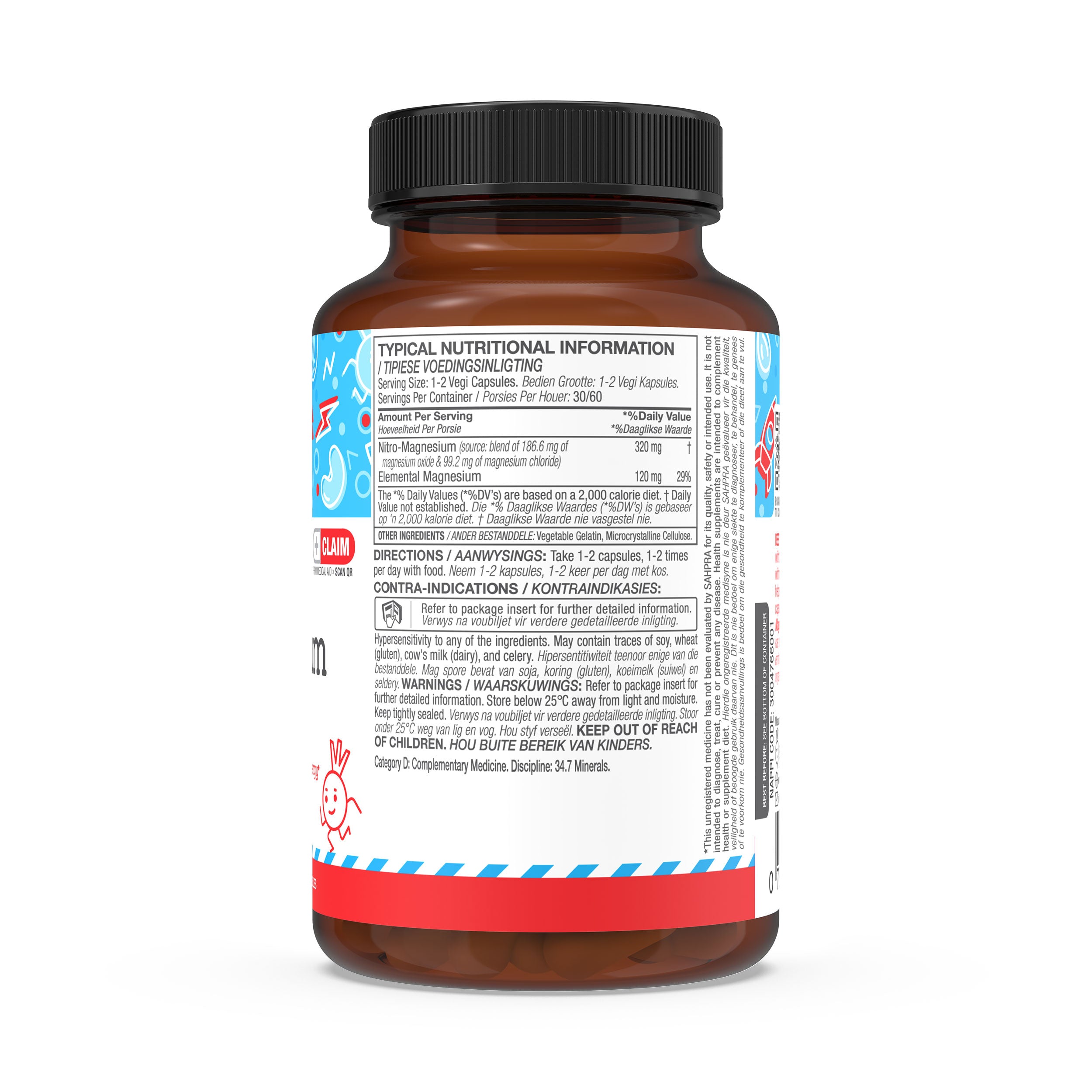 BEET Goodness Super Slow Magnesium 60 Vegi Capsules