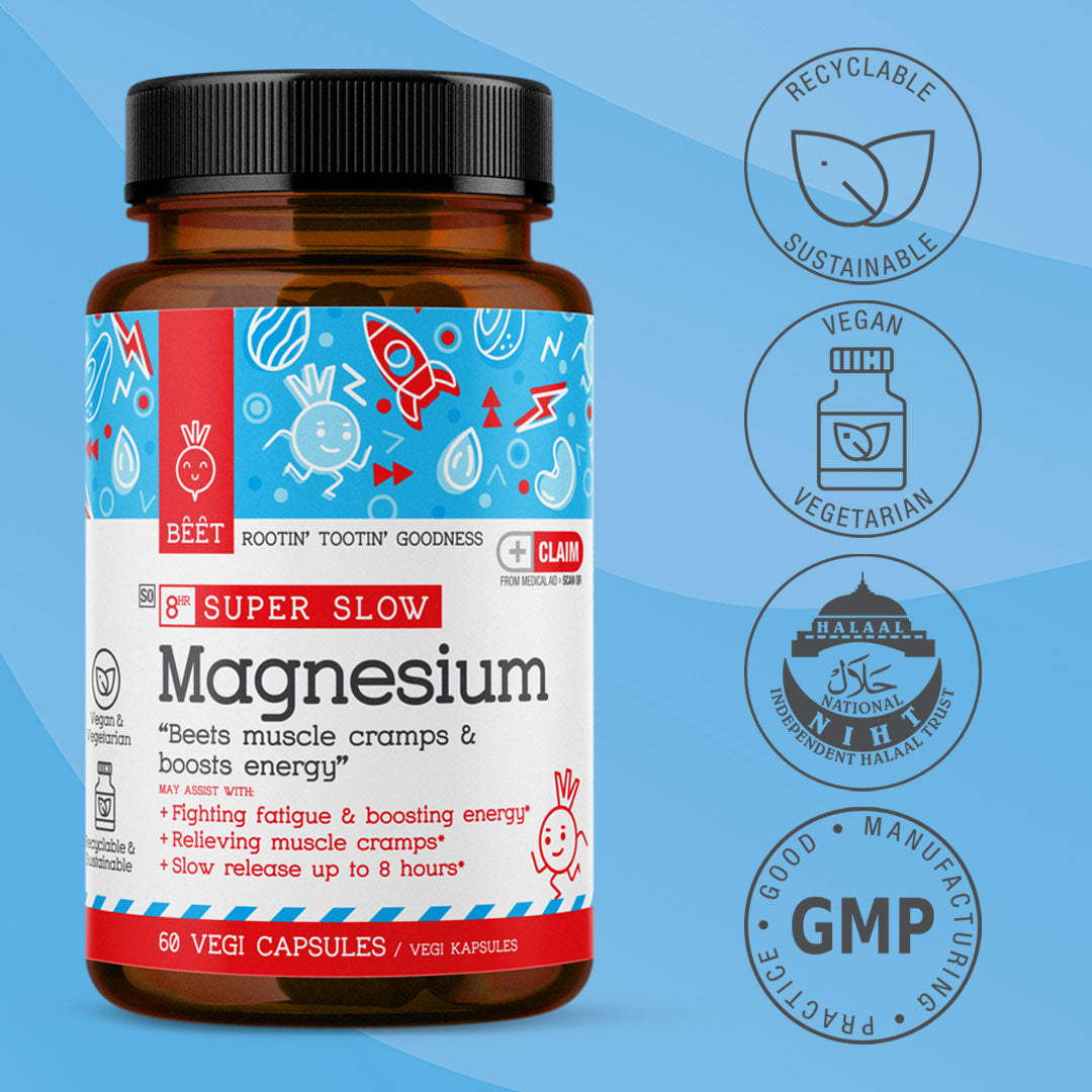 Super Slow Magnesium 8hr Release 60 Vegi Capsules – BEET Goodness