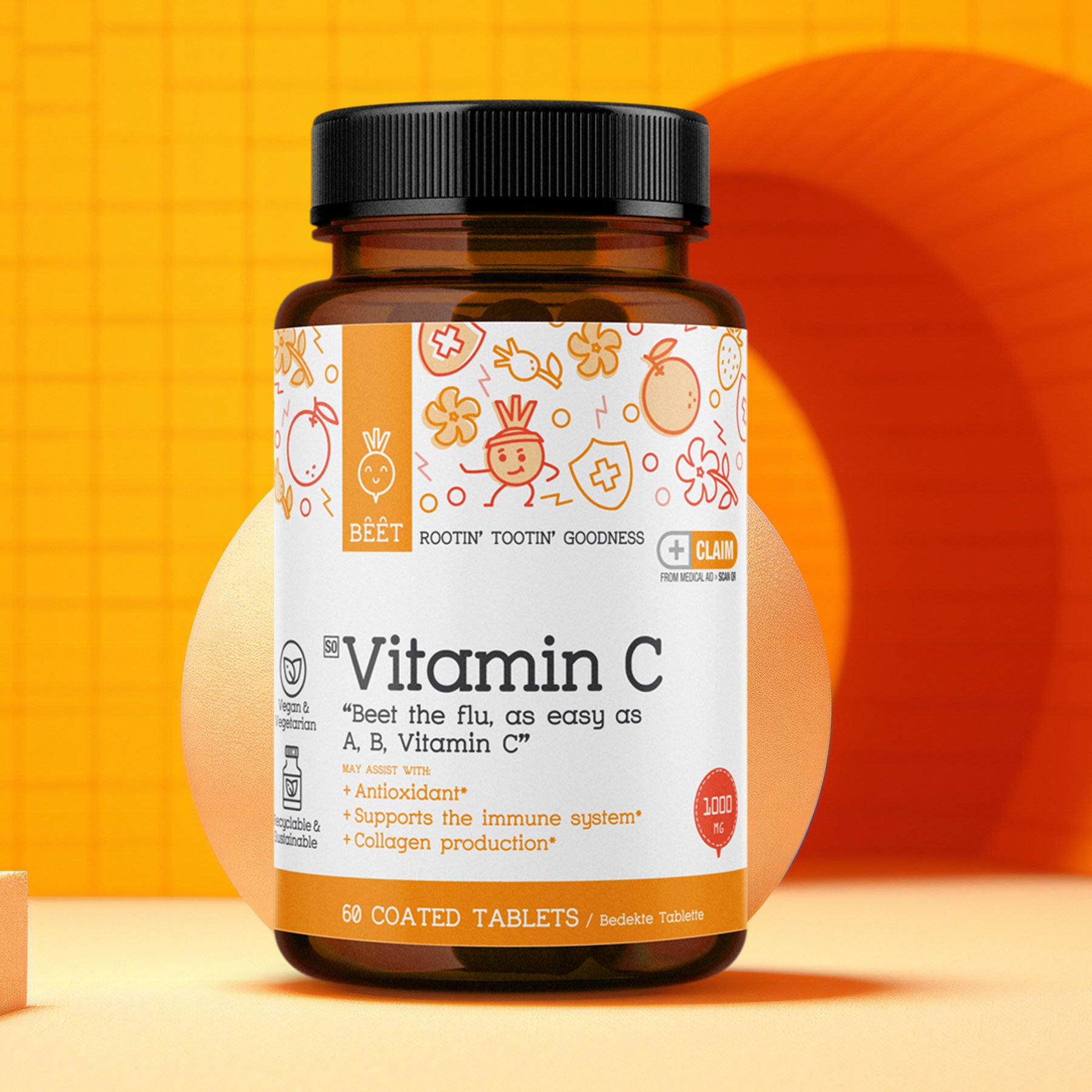 Vitamin C 60 coated tablets – BEET Goodness