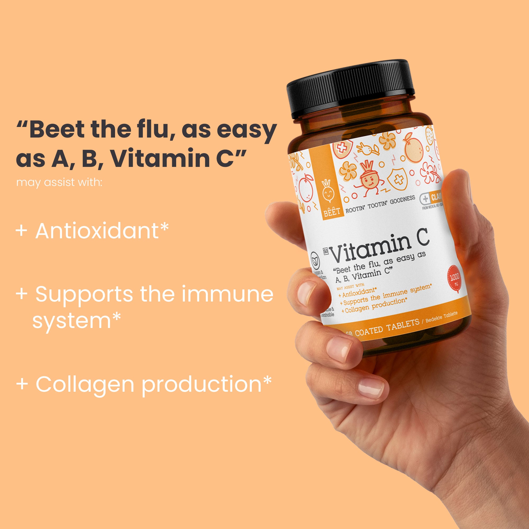 Vitamin C 60 coated tablets – BEET Goodness