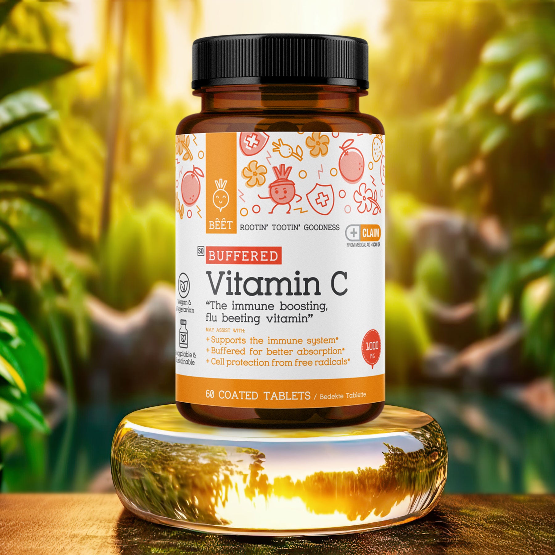 Vitamin C Buffered 60 Coated Tablets – BEET Goodness