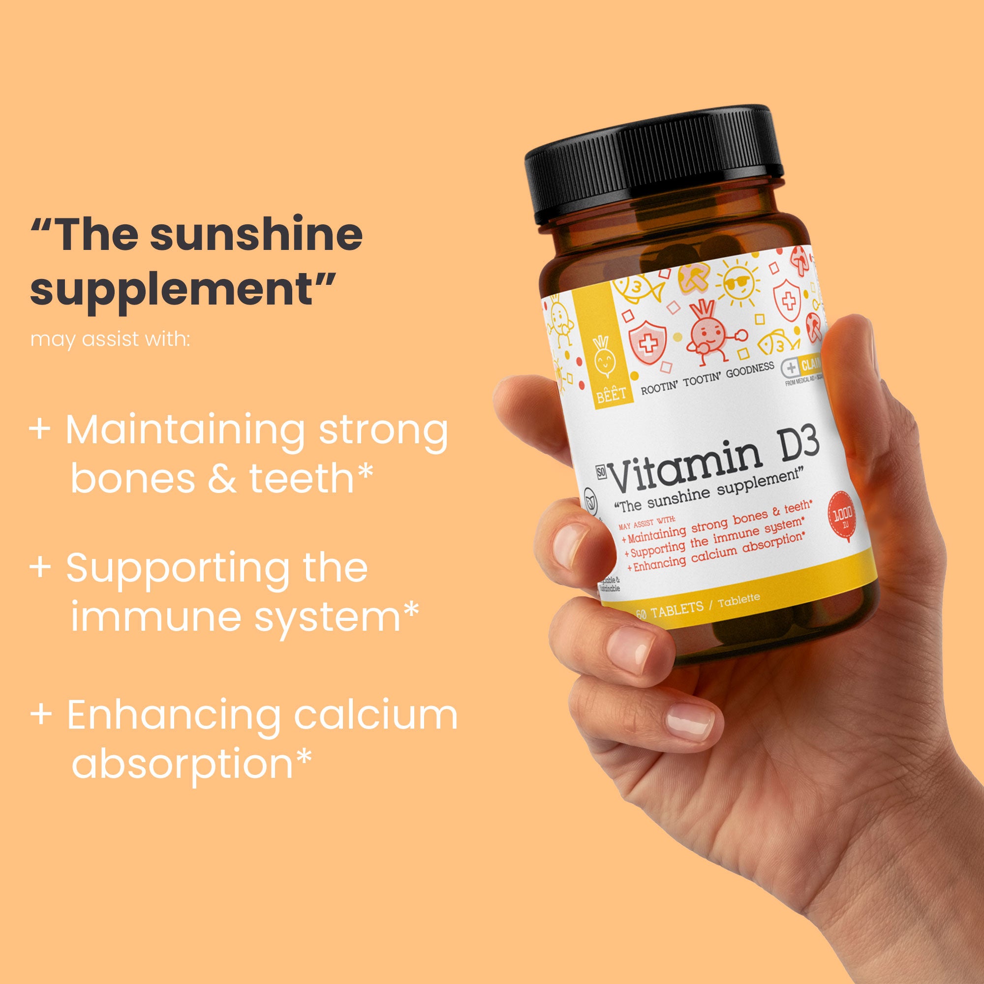 Vitamin D3 60 Tablets – BEET Goodness